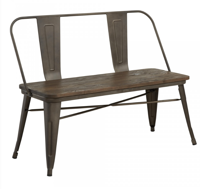 Modus Bench With Back in Gunmetal – KIND CITIZEN